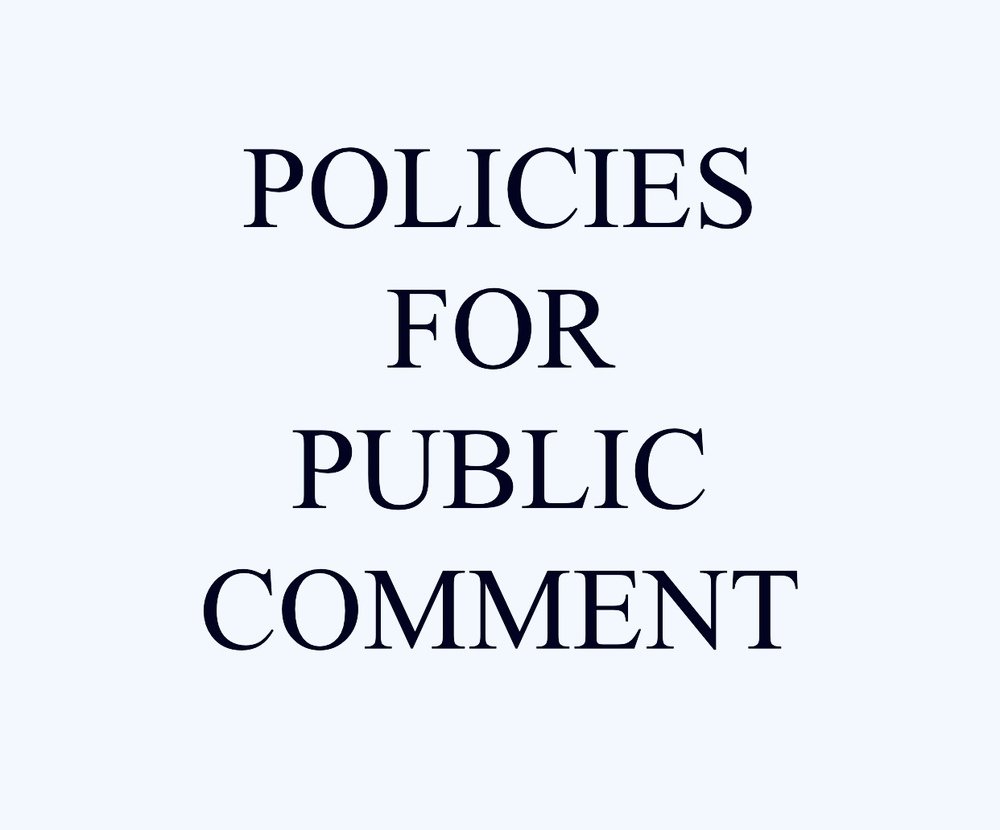 Policies For Public Review And Comment 7 28 23 8 10 23 Wayne County